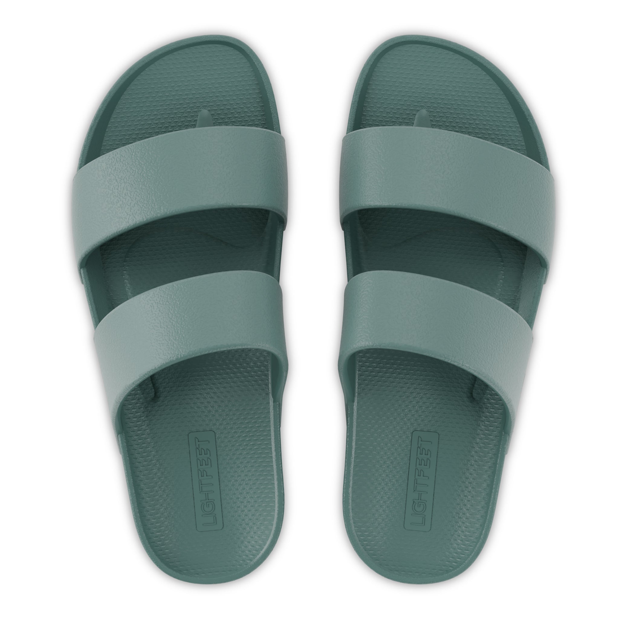 Forest Green - Lightfeet Double Strap Slides – Lightfeet AU