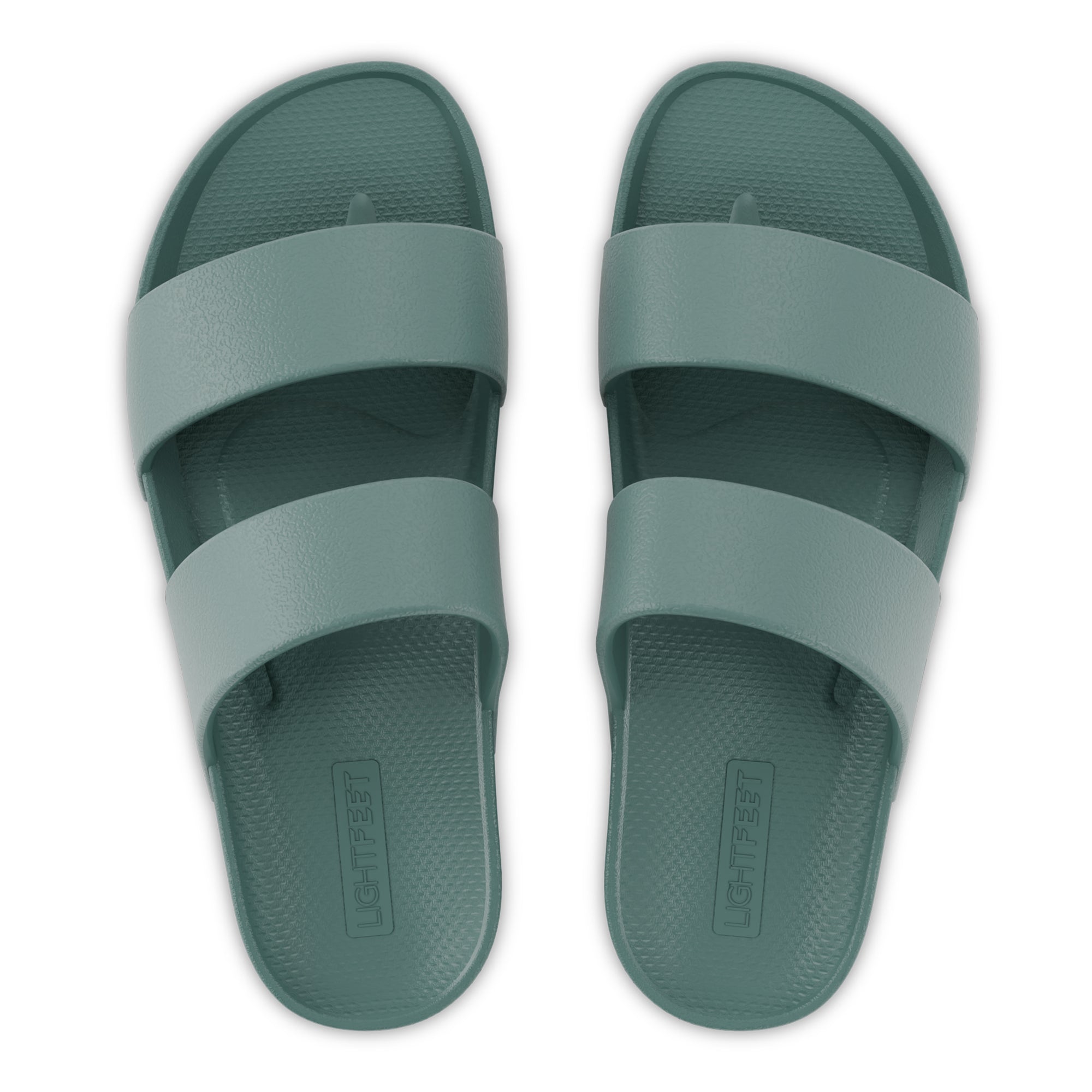Forest Green - Lightfeet Double Strap Slides – Lightfeet AU
