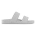 White - Lightfeet Double Strap Slides – Lightfeet AU