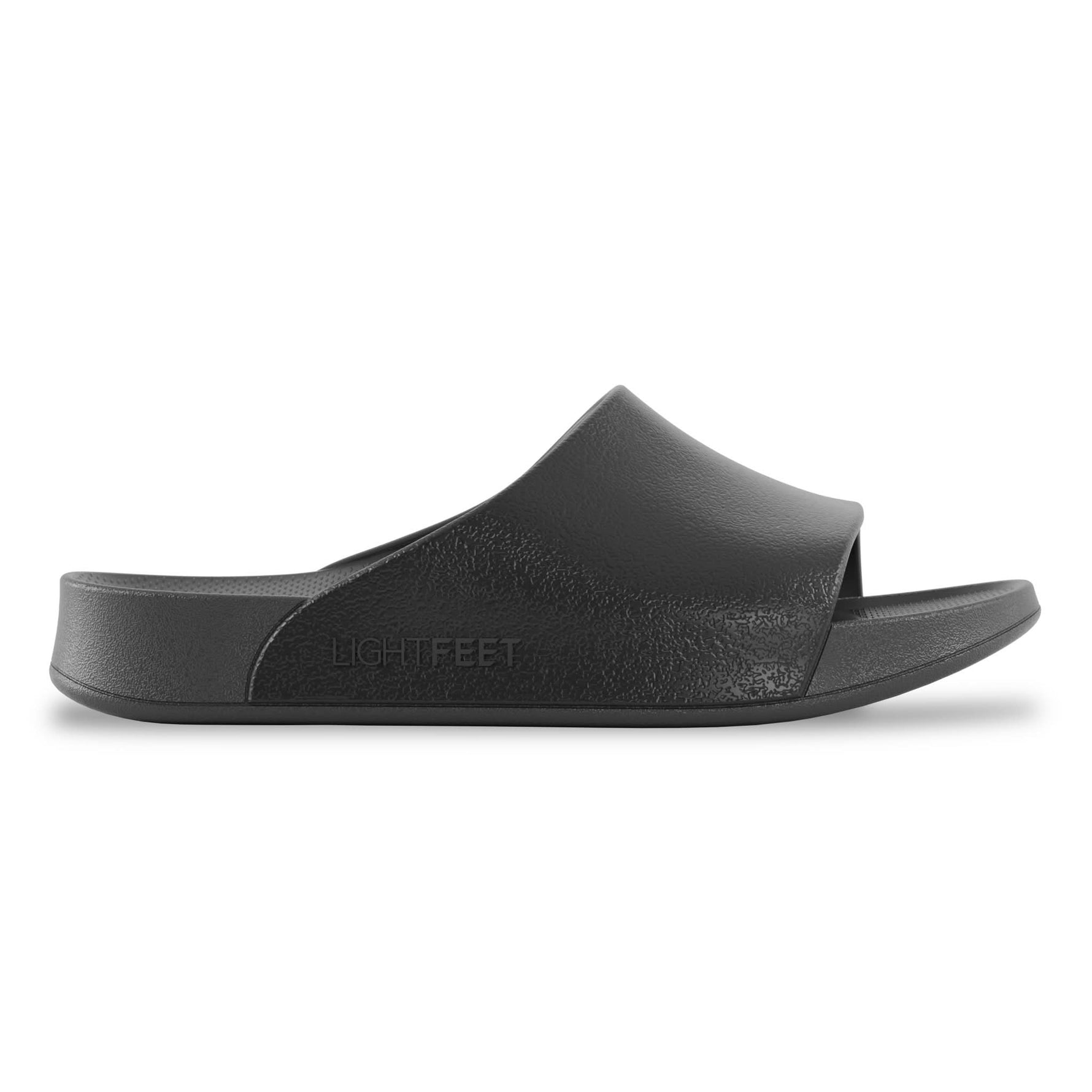 Black - Single Strap Slides – Lightfeet AU