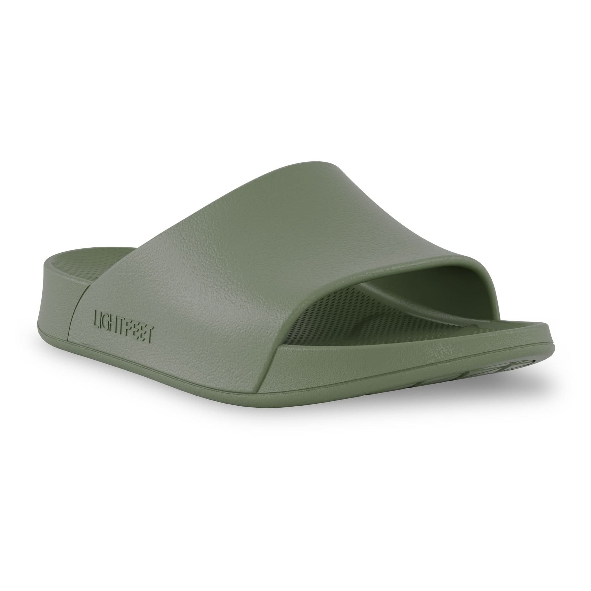 Khaki - Lightfeet Single Strap Slides – Lightfeet AU