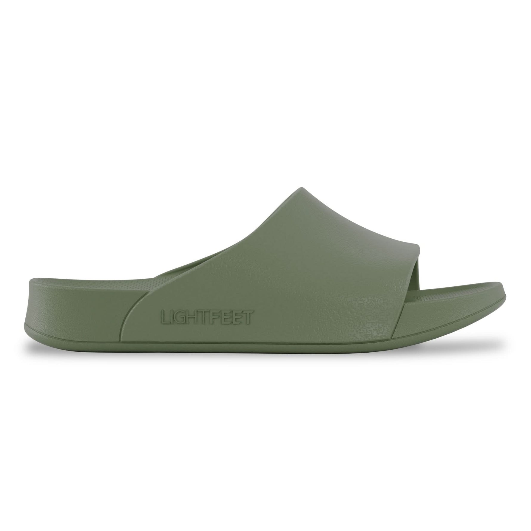 Khaki - Lightfeet Single Strap Slides – Lightfeet AU