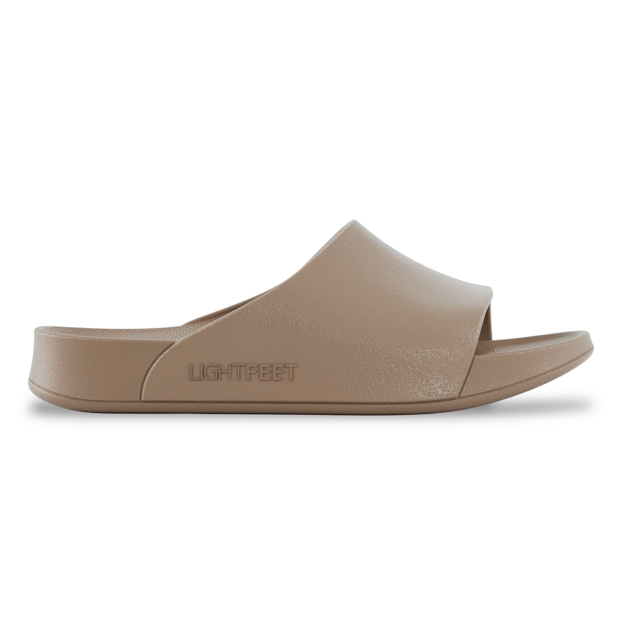Latte - Lightfeet Single Strap Slides – Lightfeet AU